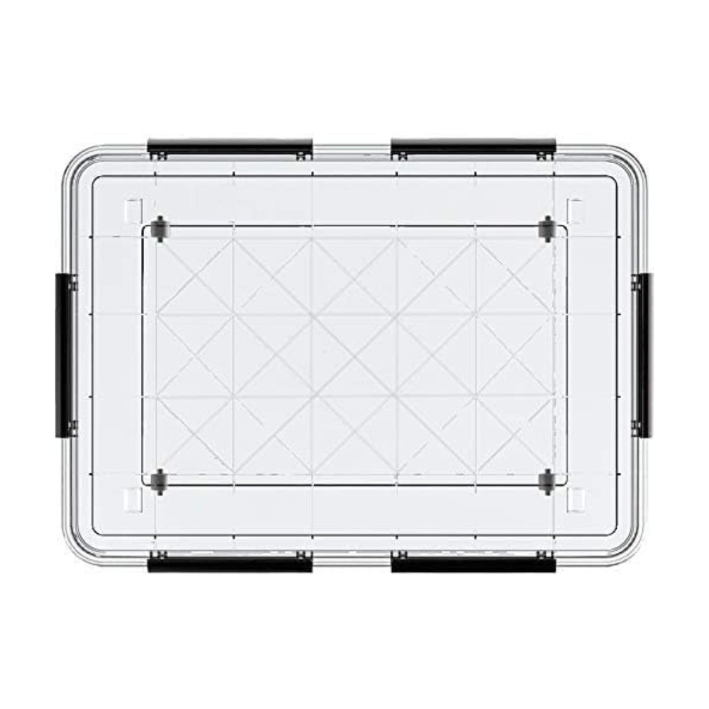 Pract Pack - Dustproof Storage Box Clear Storage Organizer Bin 56cm ...
