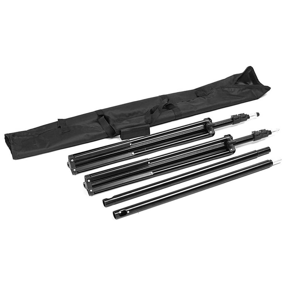 GajToys - Adjustable Photography Backdrop Stand Frame Kit - Black ...